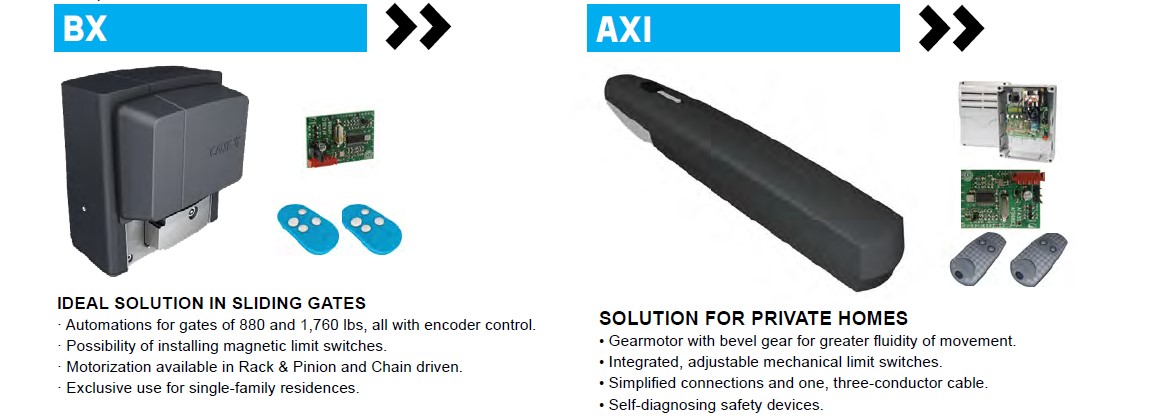 CAME PRODUCTS | PROIECTUS